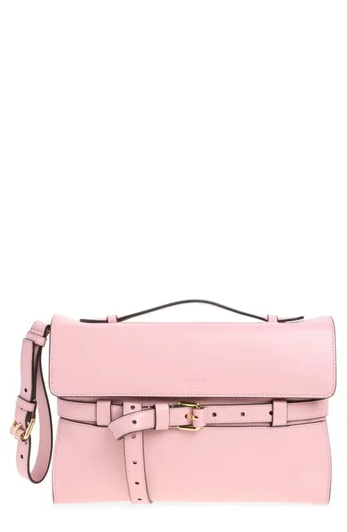 Moschino Soft Leather Crossbody Bag - Pink
