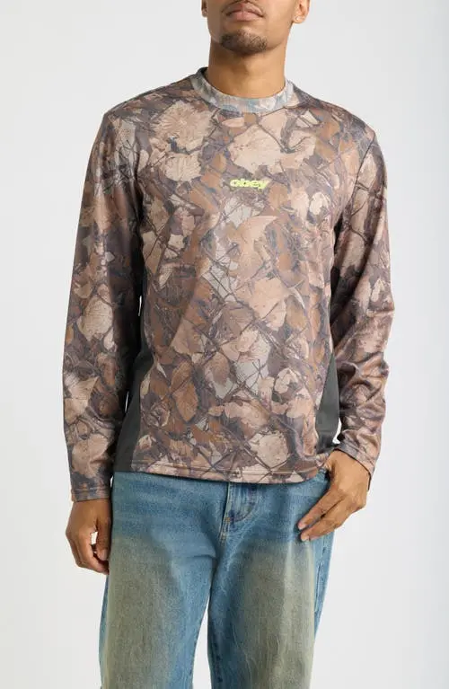 Obey Basecamp Nature Print Graphic Long Sleeve T-shirt