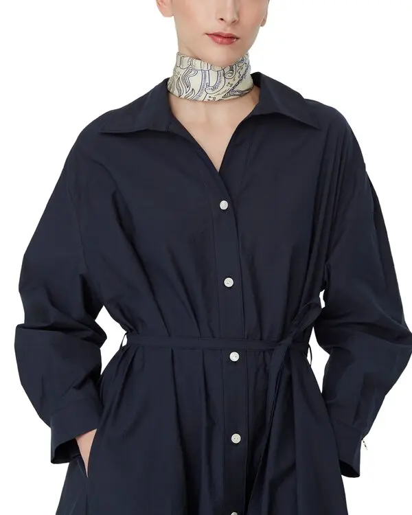 JOVONNA LONDON Long Sleeve Collared Button Down Midi Dress