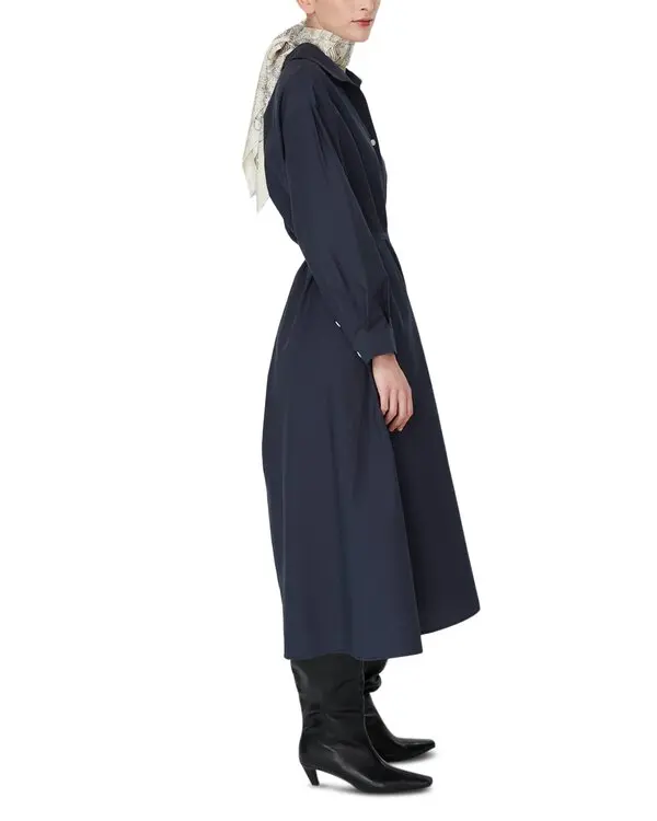 JOVONNA LONDON Long Sleeve Collared Button Down Midi Dress