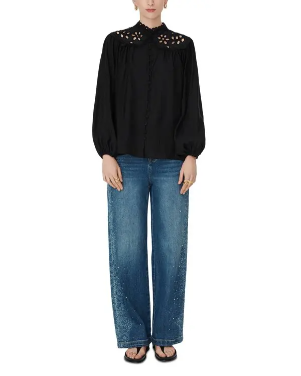 JOVONNA LONDON Lace Inset Blouse