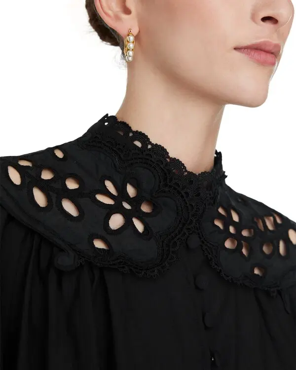 JOVONNA LONDON Lace Inset Blouse