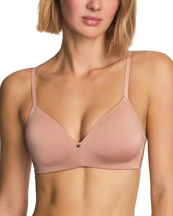 Wacoal Baseline Wirefree Contour Nylon Stretch Blend T-shirt Bra - Cabernet