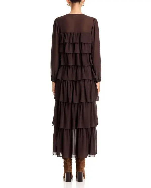 Michael Kors Ruffled Tiered Maxi Dress