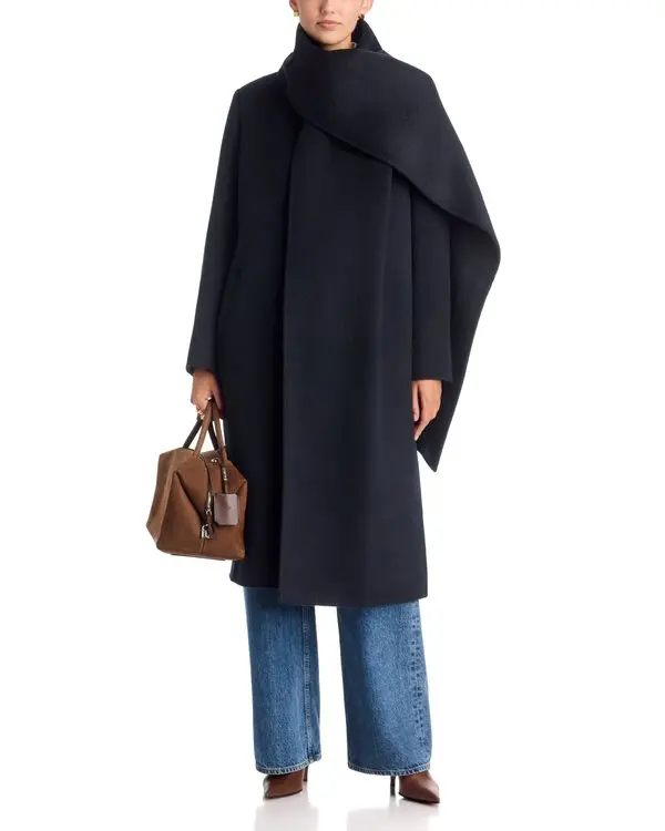 Kobi Halperin Olivia Wool Blend Coat With Scarf