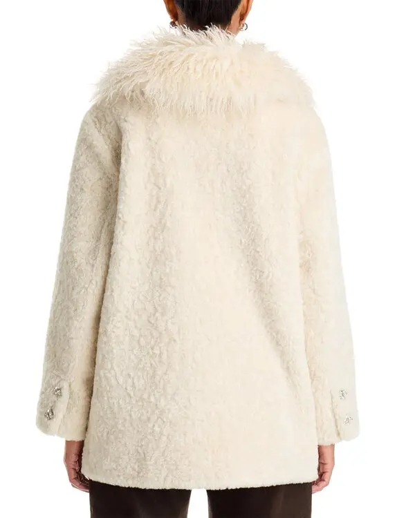 Kobi Halperin Lorelei Faux Shearling Coat - Ivory