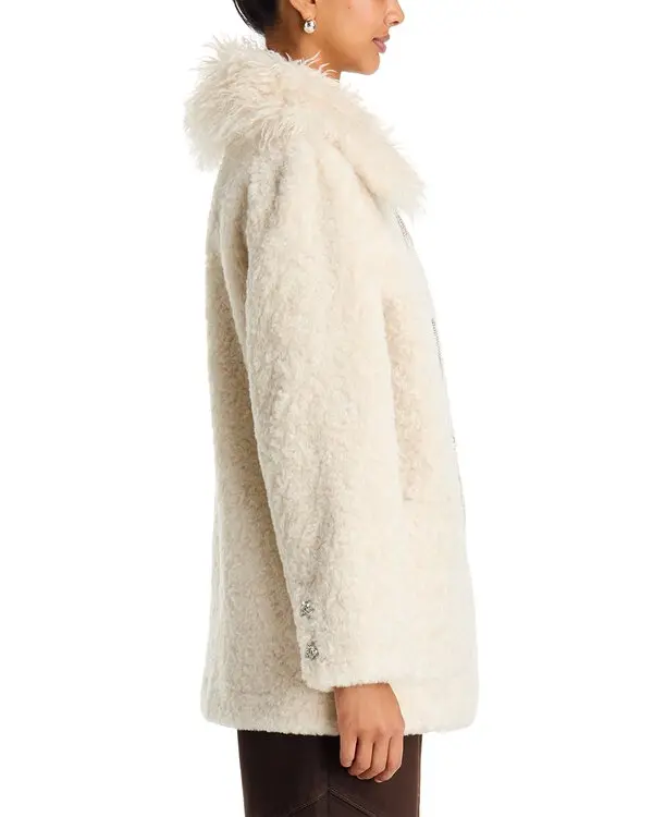 Kobi Halperin Lorelei Faux Shearling Coat - Ivory