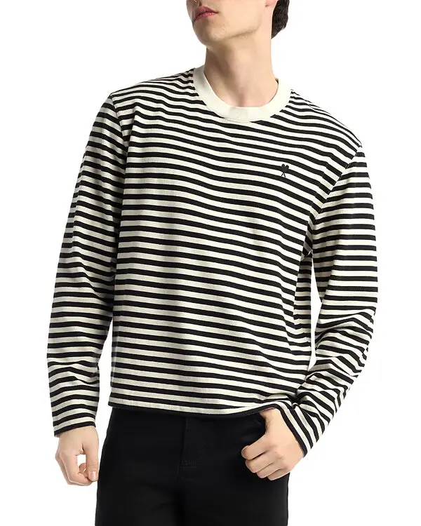 AMI Paris Long Sleeve Striped Tee