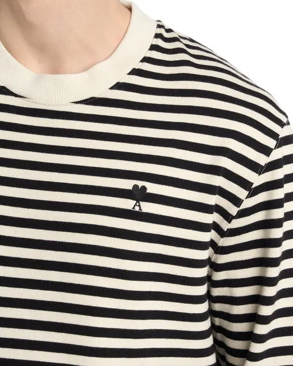 AMI Paris Long Sleeve Striped Tee