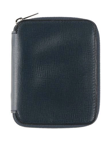 VALEXTRA Wallet Bright Soft Leather - Blue