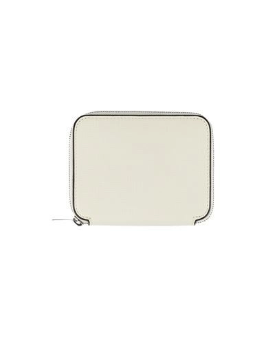 VALEXTRA Wallet Bright Soft Leather - White