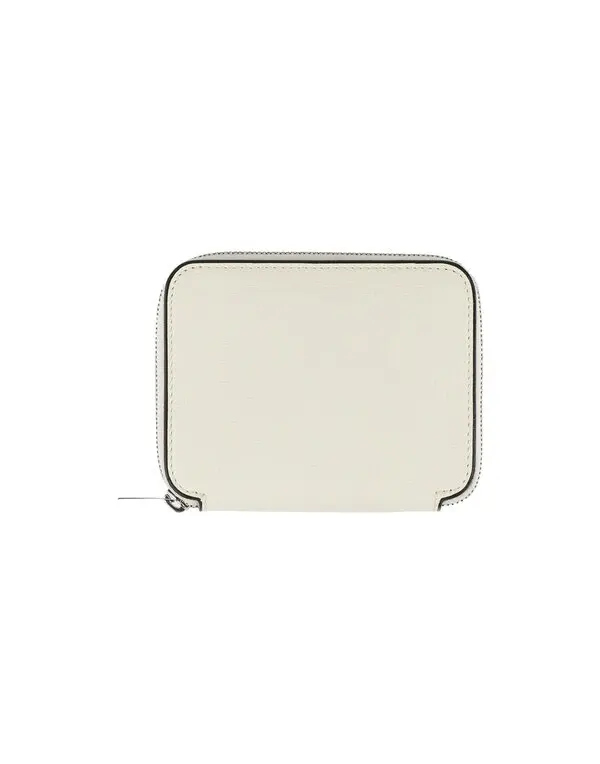 VALEXTRA Wallet Bright Soft Leather - White