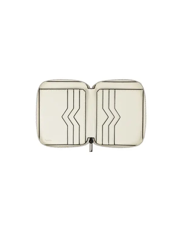 VALEXTRA Wallet Bright Soft Leather - White