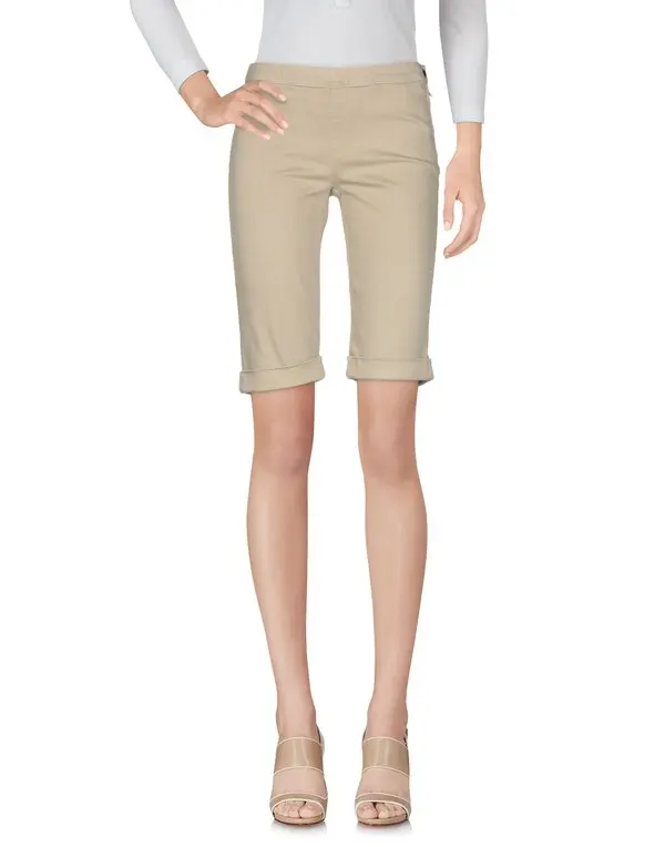 Woolrich Denim Shorts Size Cotton, Elastomultiester, Elastane - Beige