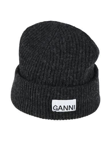 GANNI Hat Charcoal Size Wool, Recycled Wool, Recycled Polyamide - Grey