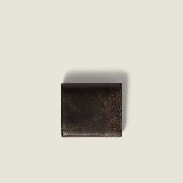 Miu Miu Logo-detailed Tri-fold Wallet