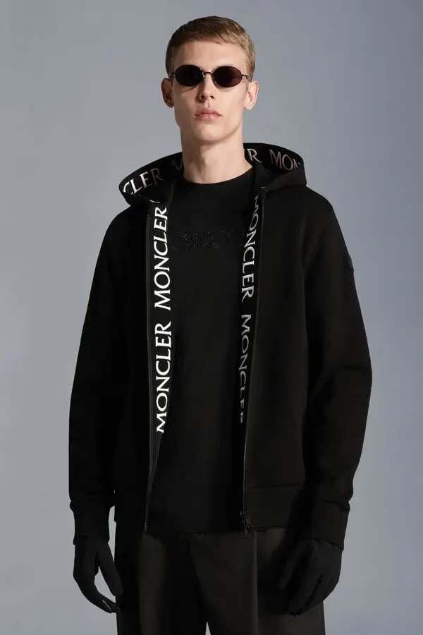 Moncler Logo Zip-up Hoodie