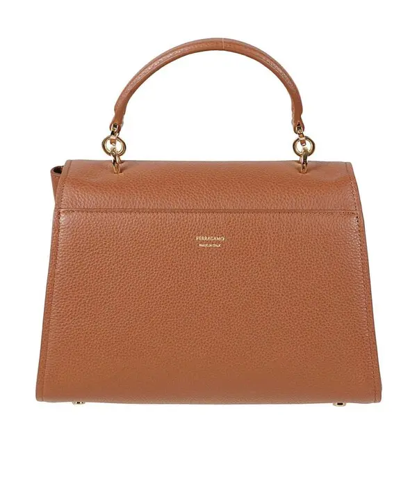FERRAGAMO Double Gancini Small Top Handle Bag