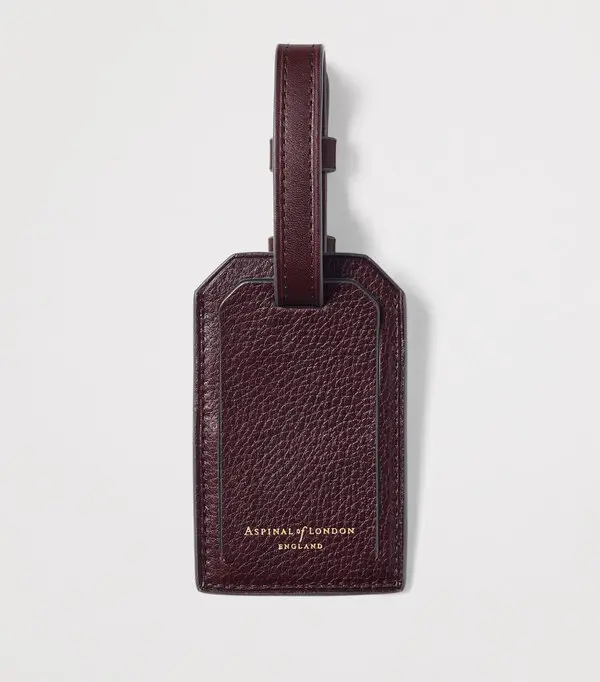 ASPINAL OF LONDON Large Leather Luggage Tag