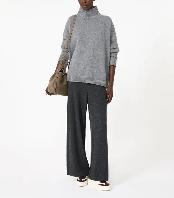 Max Mara Wool-cashmere Drawstring Trousers