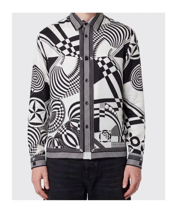 Versace Medusa Collage Printed Shirt