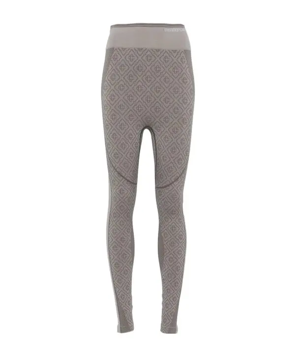 Casablanca Monogram-pattern Leggings - Light Gray