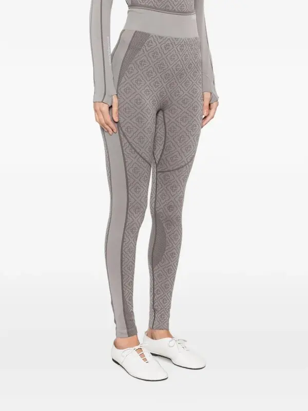 Casablanca Monogram-pattern Leggings