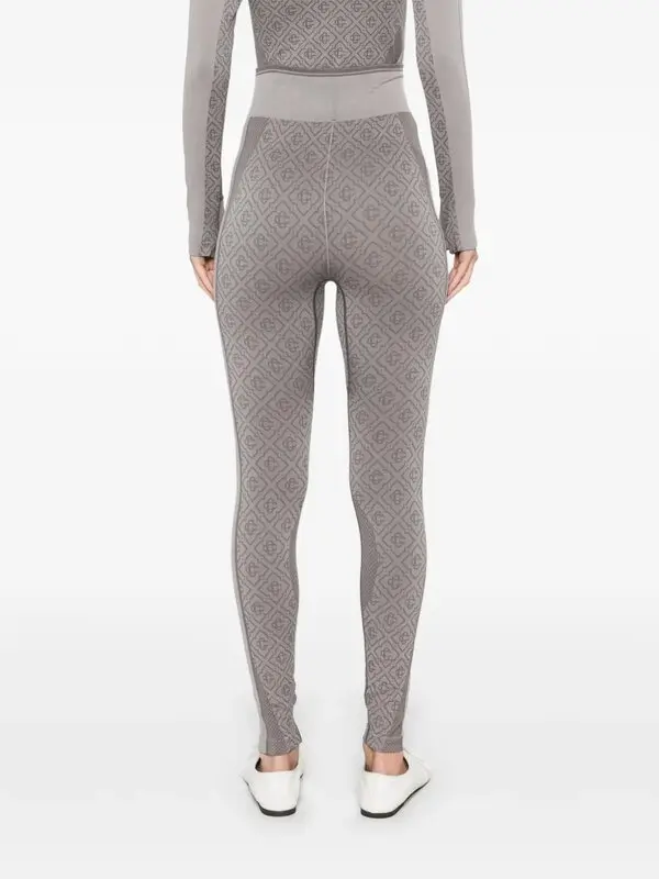 Casablanca Monogram-pattern Leggings