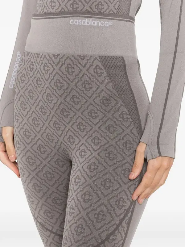Casablanca Monogram-pattern Leggings
