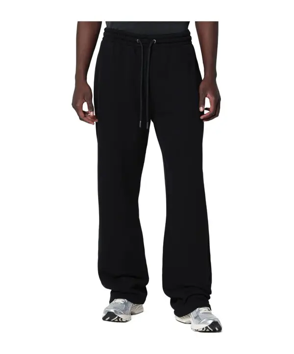 Off-White Drawstring Athletic Pants - Black