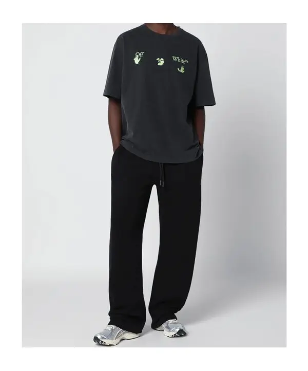 Off-White Drawstring Athletic Pants