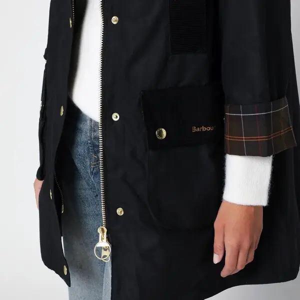 Barbour Tartanlined Waxed Trench Coat