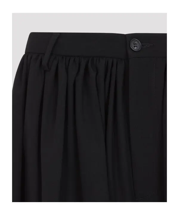 MAISON MARGIELA Gathered Wide Leg Shorts