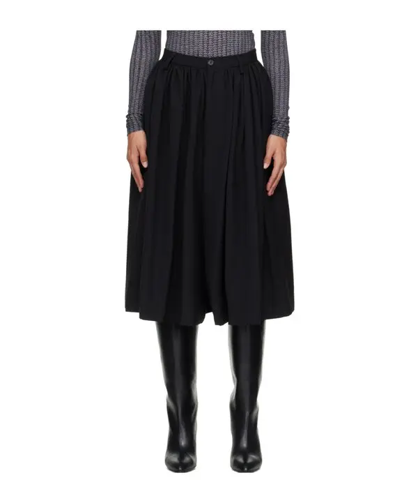 MAISON MARGIELA Gathered Wide Leg Shorts