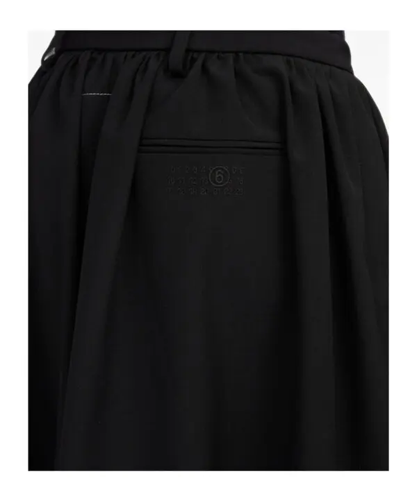 MAISON MARGIELA Gathered Wide Leg Shorts