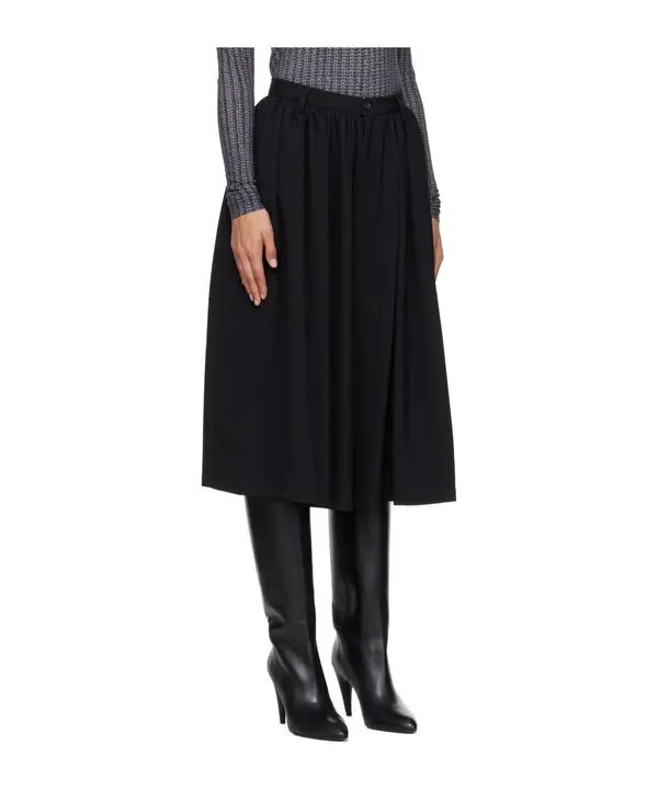 MAISON MARGIELA Gathered Wide Leg Shorts