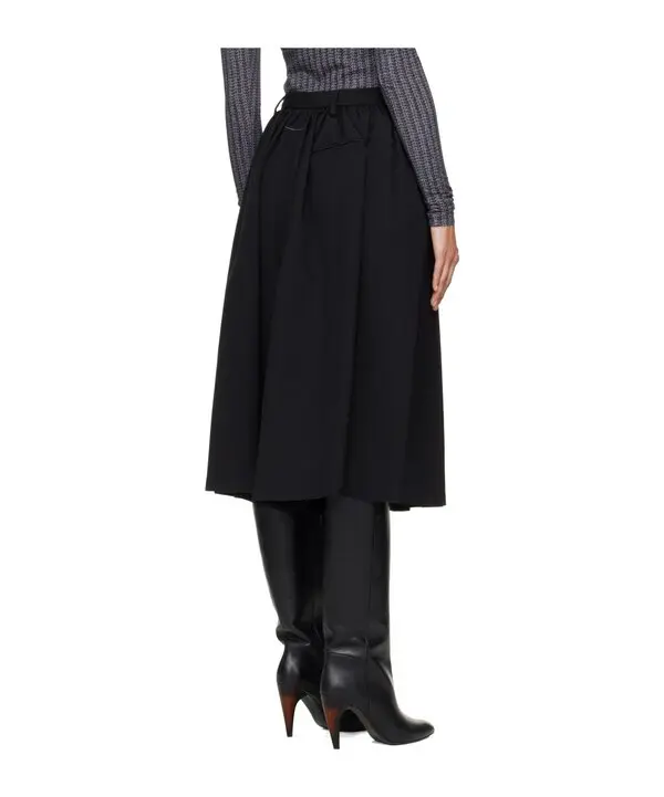 MAISON MARGIELA Gathered Wide Leg Shorts