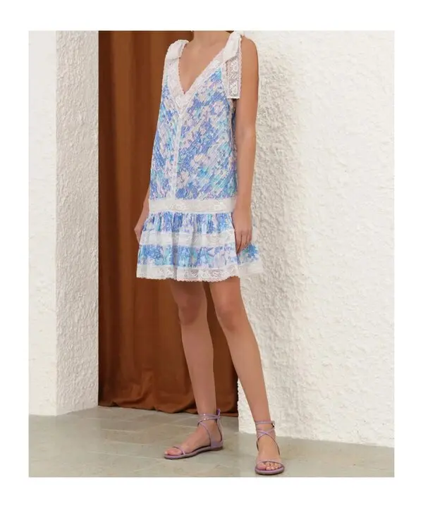 Zimmermann Deep V-neck Mini Dress