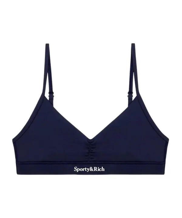 SPORTY  RICH V-neck Sports Bra