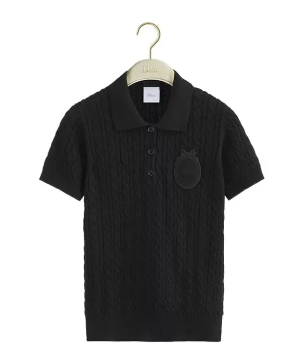 Dior Médaillon Embroidered Short-sleeved Sweater
