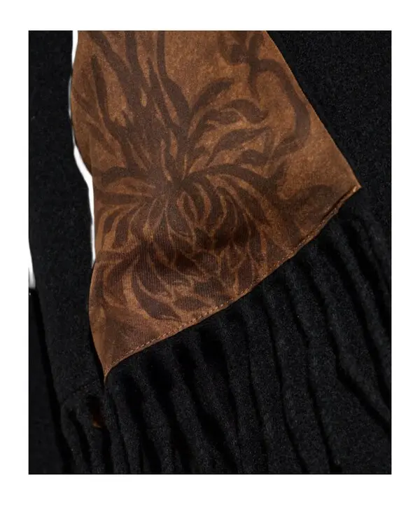 FERRAGAMO Reversible Tasseled Shawl