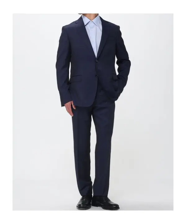 Zegna Long-sleeved Suit Jacket And Trousers Two-piece Set
