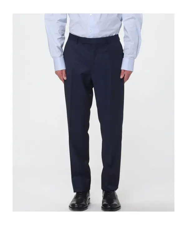 Zegna Long-sleeved Suit Jacket And Trousers Two-piece Set