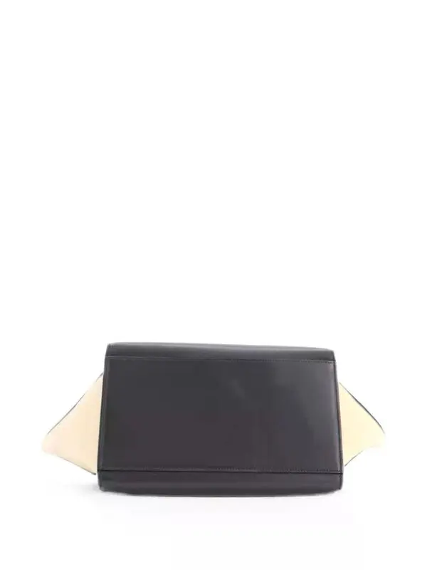 Celine Tricolor Trapeze Bag Leather Small Satchel