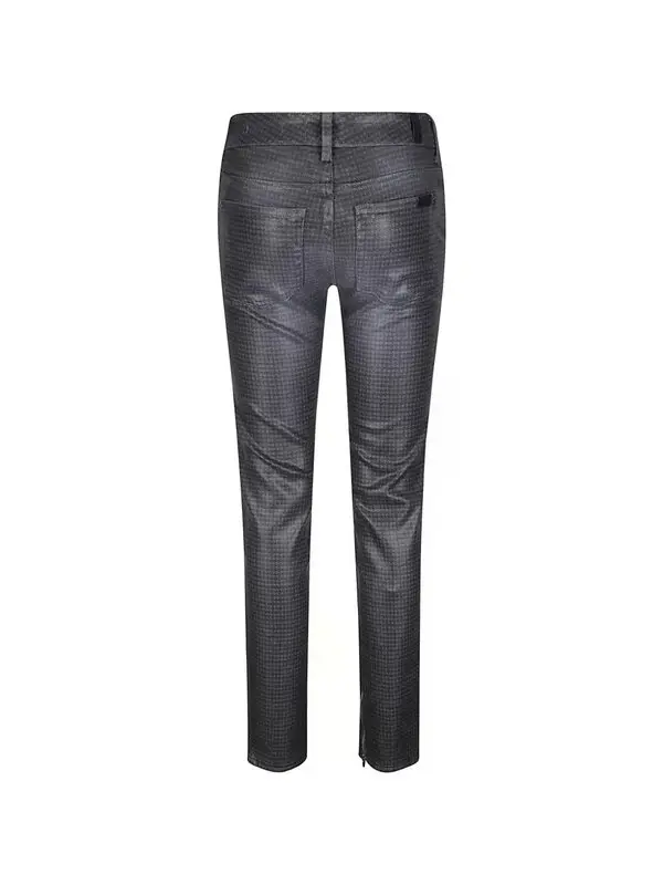 7 For All Mankind Houndstooth-print Skinny Jeans