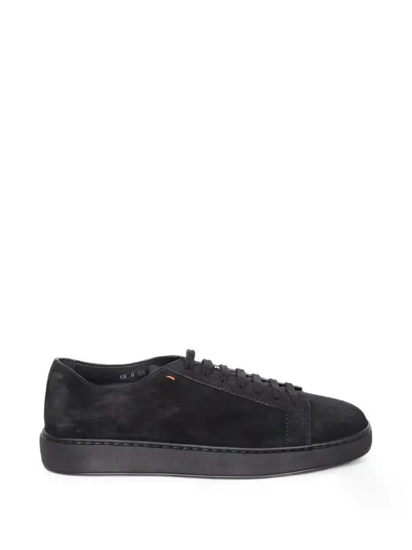 Santoni Suede Lace-up Sneakers