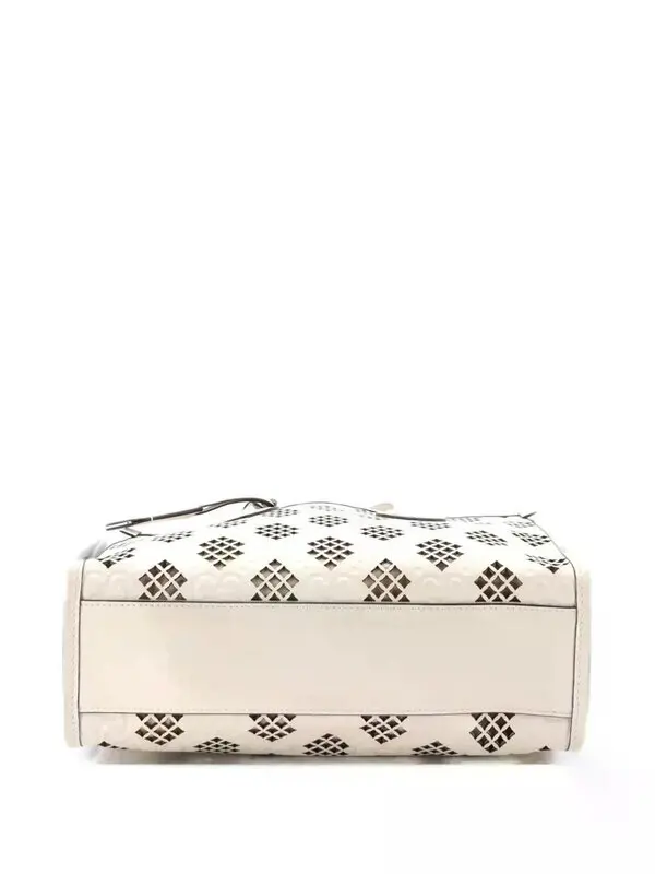 Gucci Convertible Gg Debossed Laser Cut Leather Small Tote Bag