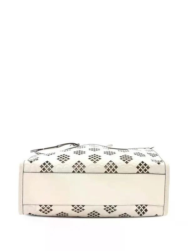 Gucci Convertible Gg Debossed Laser Cut Leather Small Tote Bag
