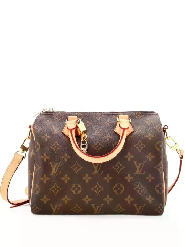 LOUIS VUITTON Speedy Bandouliere Bag Monogram Canvas 25 Satchel - Brown