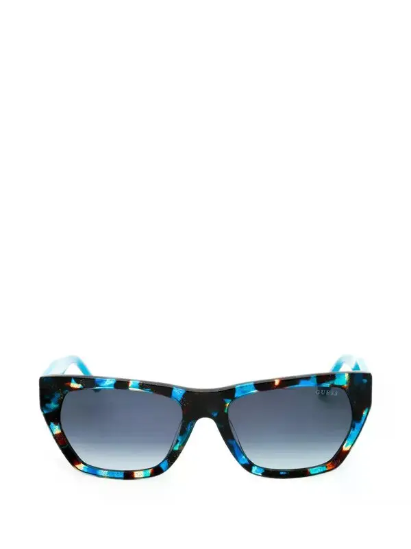 Guess Tortoiseshell-effect Rectangle-frame Sunglasses